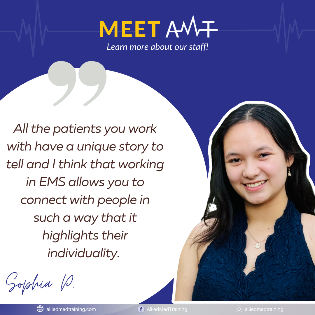 Meet AMT: Sophia P. - Allied Medical Training